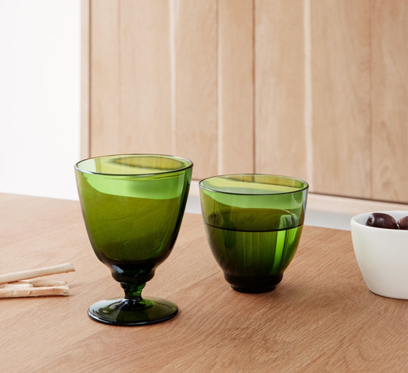 Flow glass med stett klar 35 cl