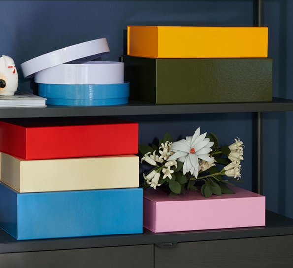 Colour boks 33x26x9 cm lys rosa