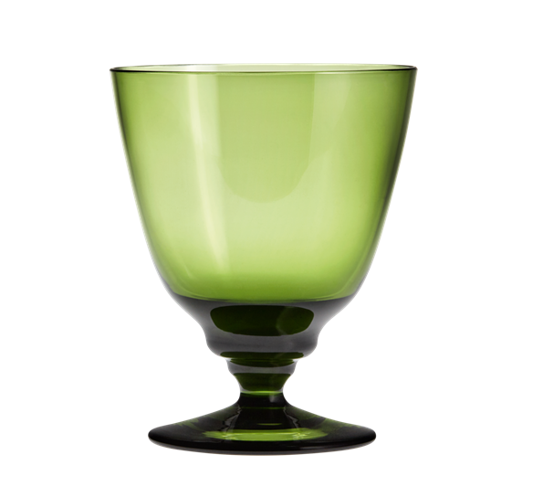 Flow vannglass med stett olivengrønn 35 cl