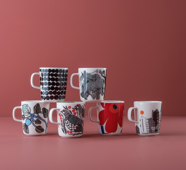 Oiva Siirtolapuutarha krus 2,5 dl hvit sort grønn