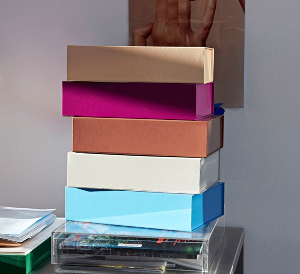 Colour boks 33x26x9 cm himmelblå